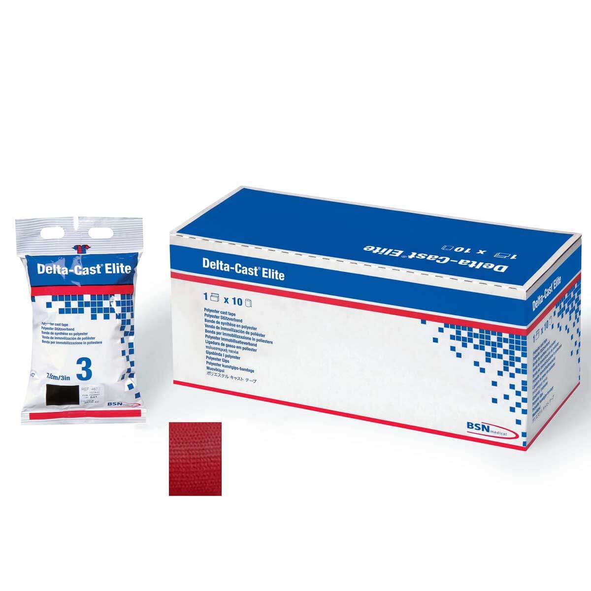 BSN Bande de synthèse Delta-Cast Elite Color 10 cm, Rouge achat en ligne