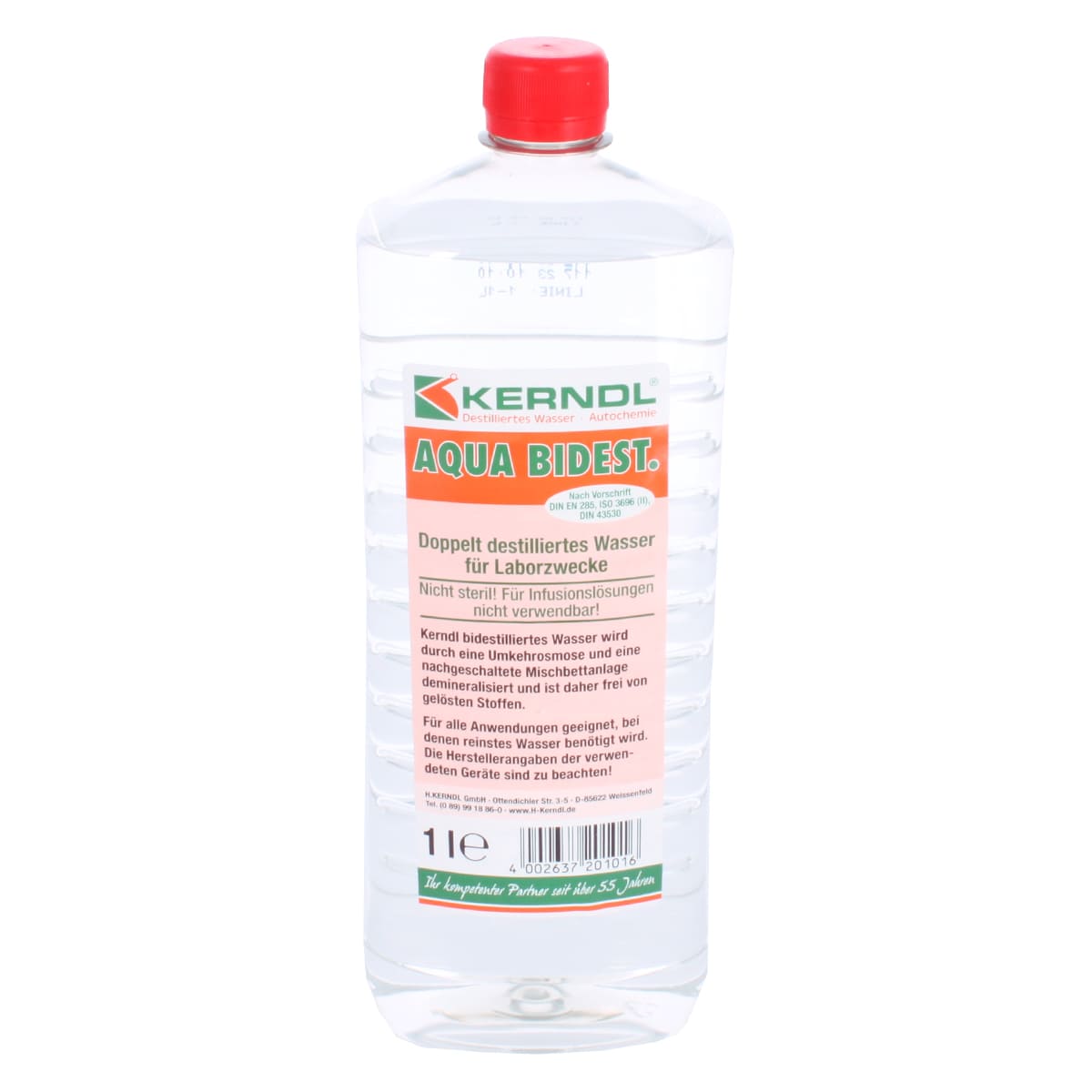 Kerndl Aqua bidest, dubbel gedestilleerd labwater 1 l online kopen